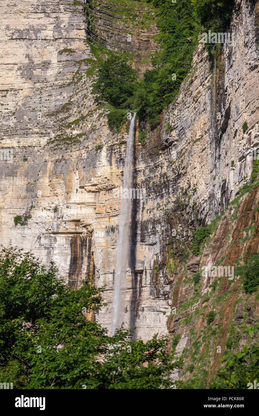 Kinchkha waterfall near Okatse canyon, Imereti, Georgia Stock Photo - Alamy