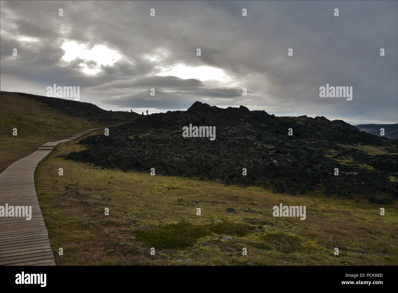 Lava Ruins of Krafla Volcanic Mountain in Iceland Stock Photo - Alamy