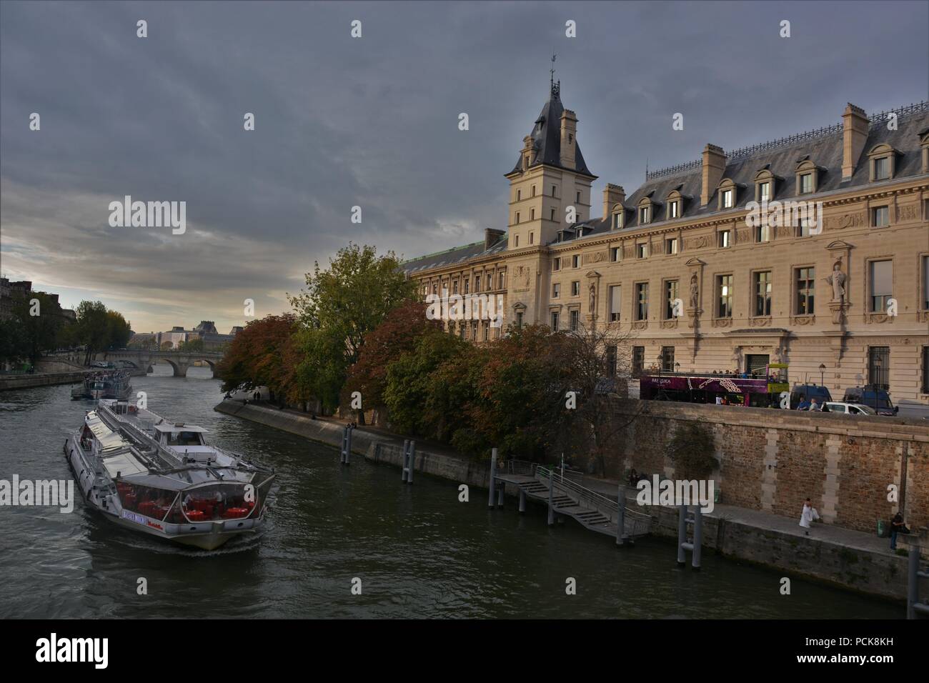 Seine River and Paris landscape Stock Photo - Alamy