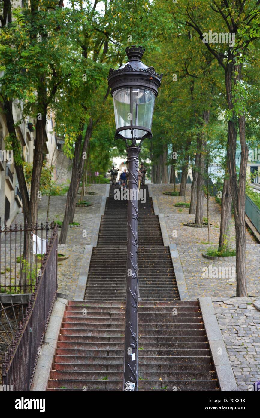 Random street view in Paris Stock Photo - Alamy