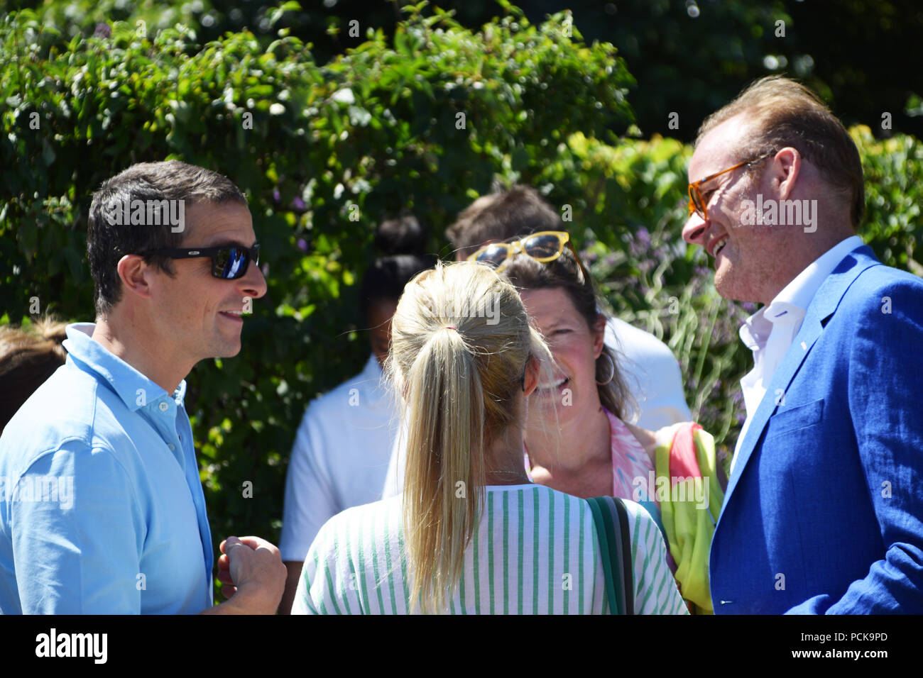 RHS Hampton Court Flower Show 2018 - Day 1 Featuring: Bear Grylls ...