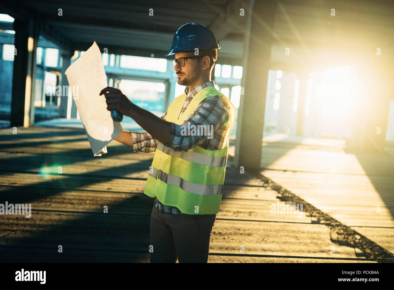Engineers working on a building site Stock Photo - Alamy Engineers working on a building site Stock Photo - Alamy