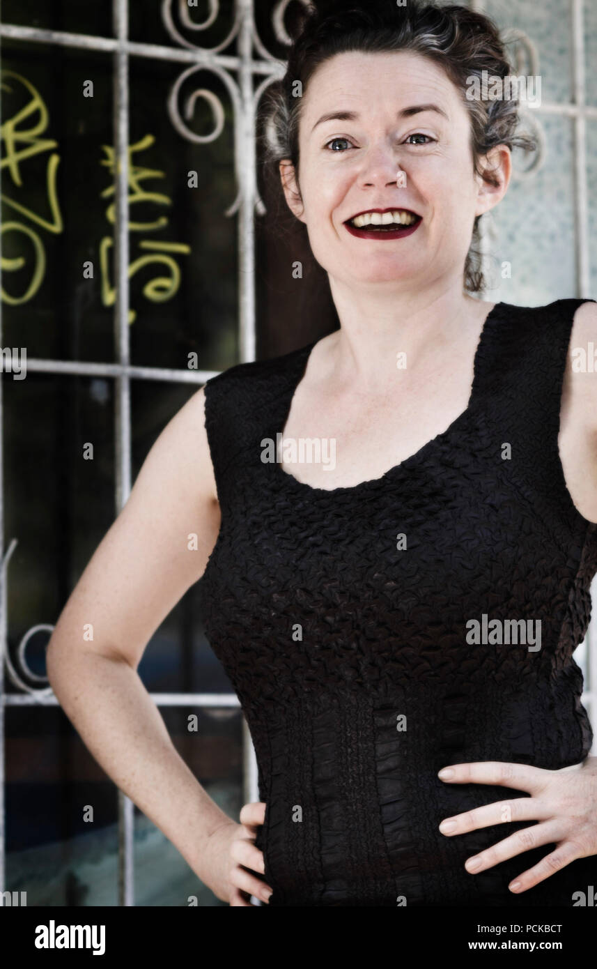Judith Lucy, Australian comedienne Stock Photo - Alamy