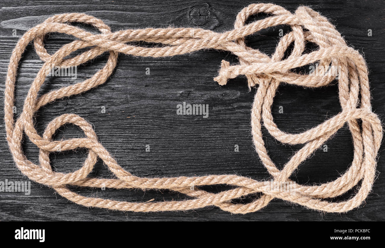 Ship rope black background texture hi-res stock photography and images ...