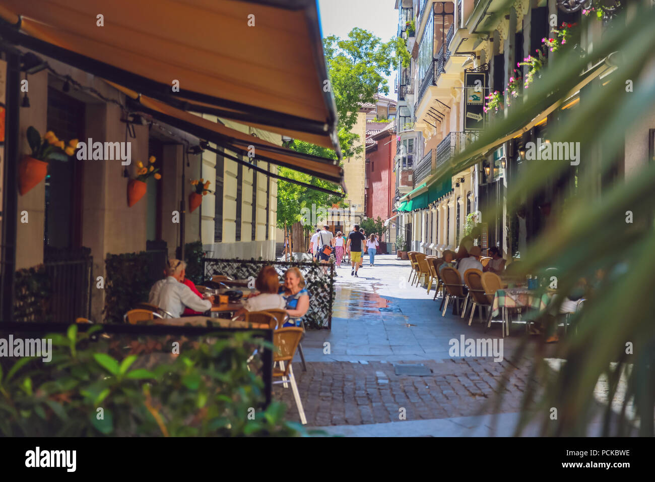 Lunch Time Relaxing Stock Photo - Alamy