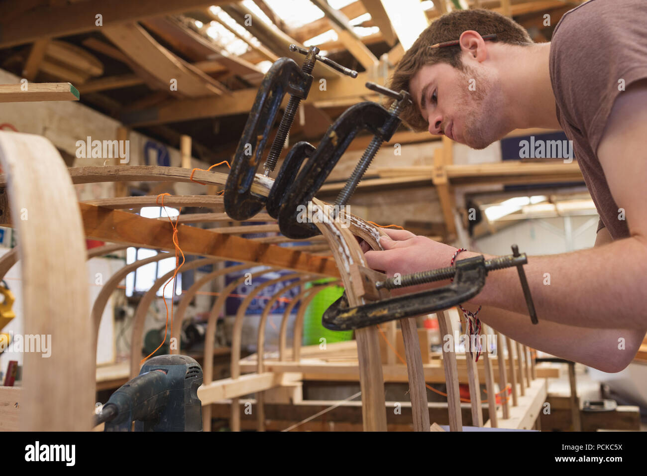 Working with woodwork hi-res stock photography and images - Alamy