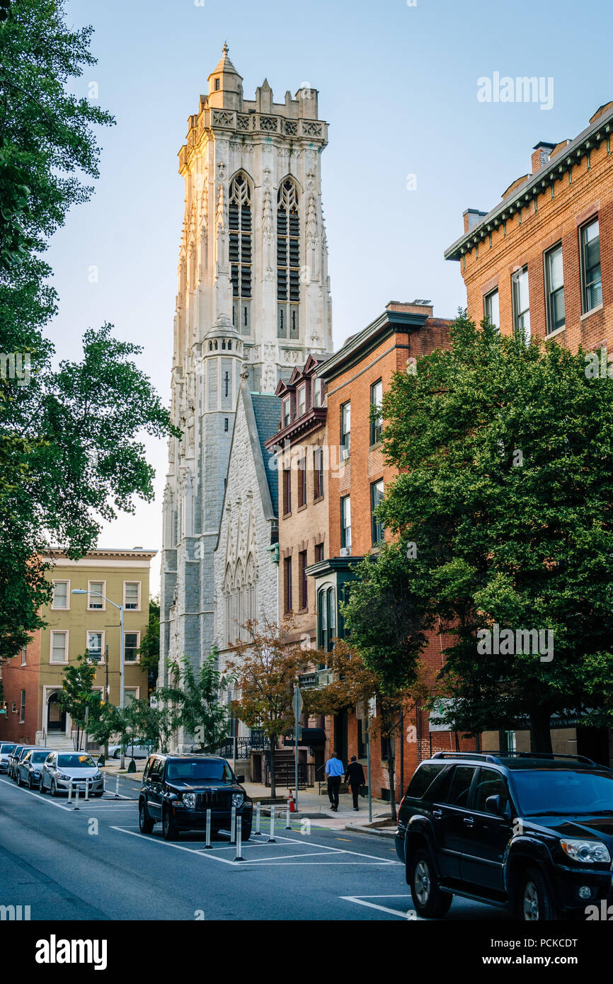 Emmanuel Episcopal Church, in Mount Vernon, Baltimore, Maryland Stock ...