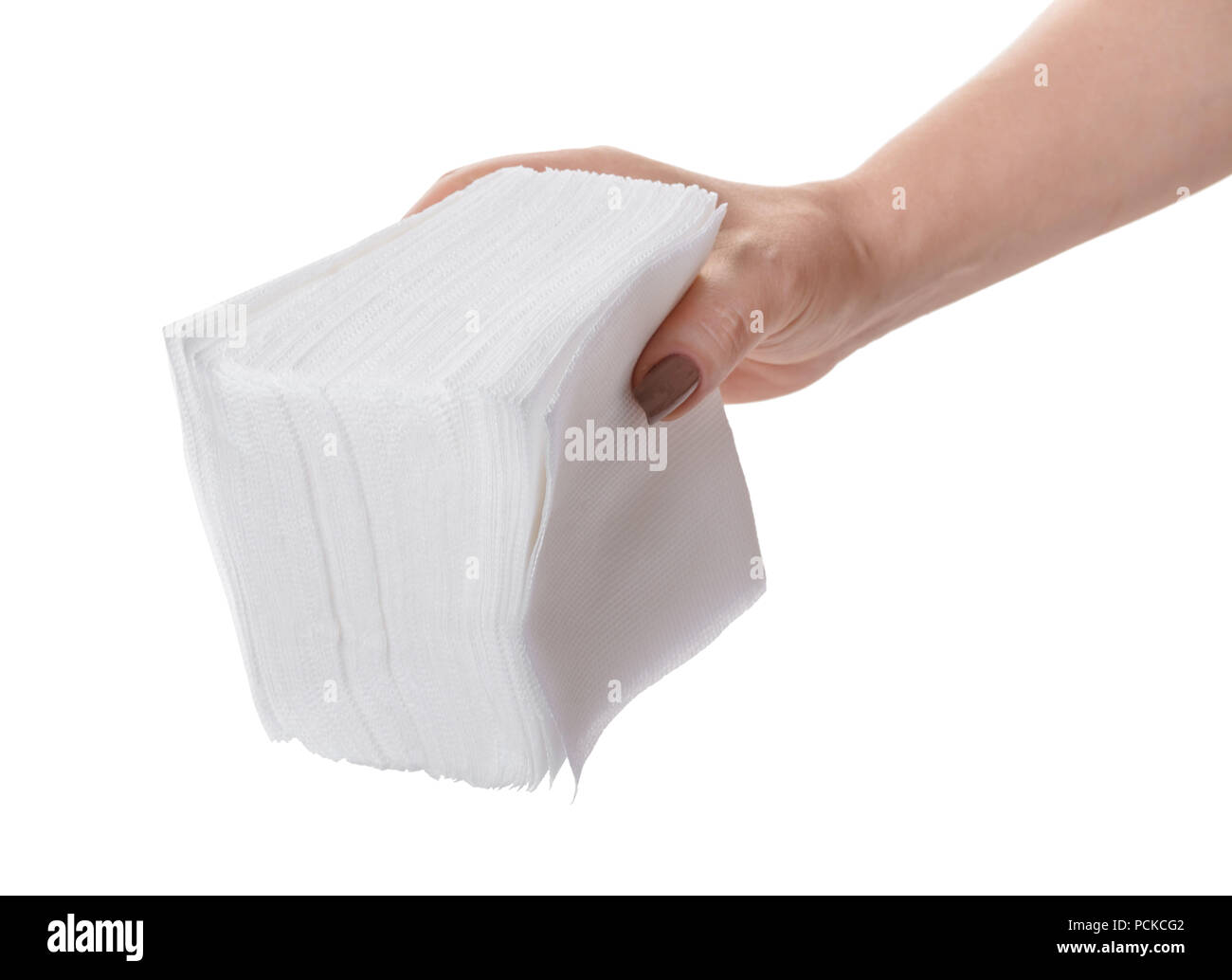 Female hand napkins on hi-res stock photography and images - Alamy