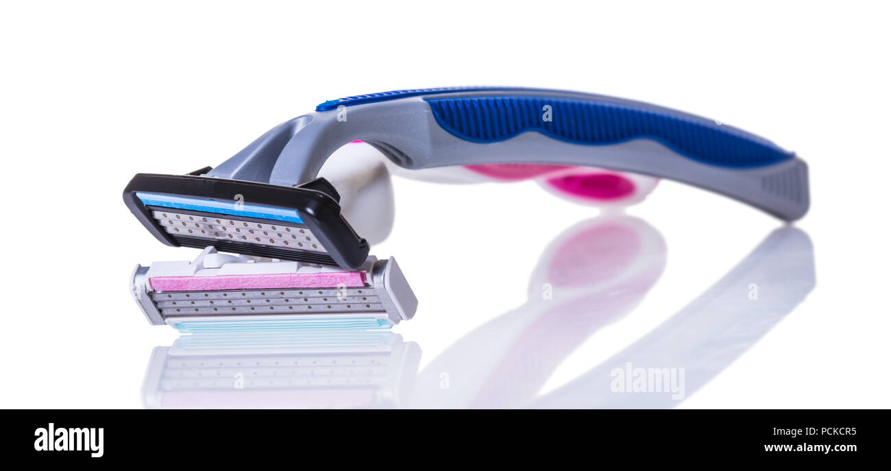new shaving machine on white isolated background Stock Photo - Alamy