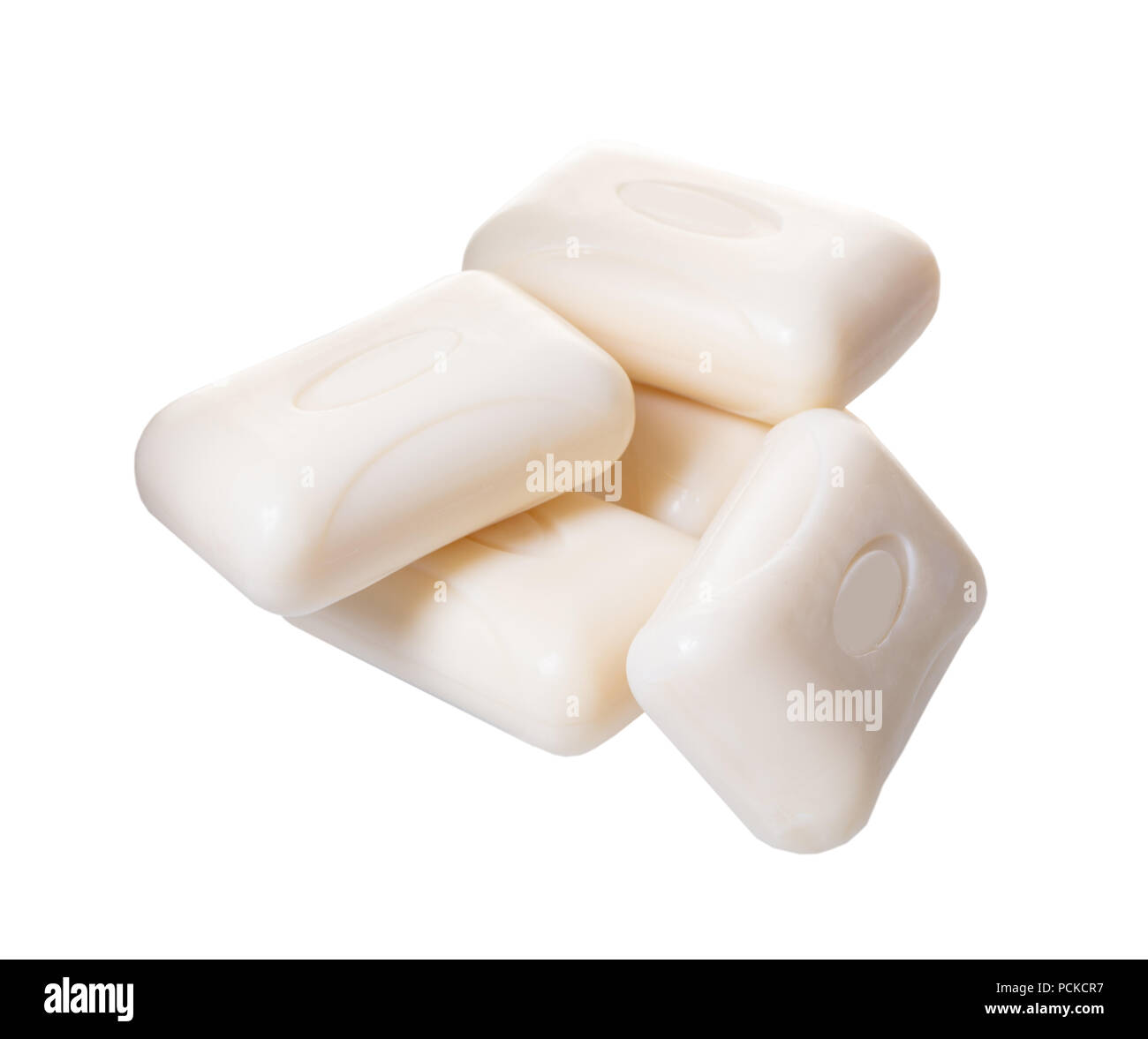 toilet soap close-up on white isolated background Stock Photo - Alamy