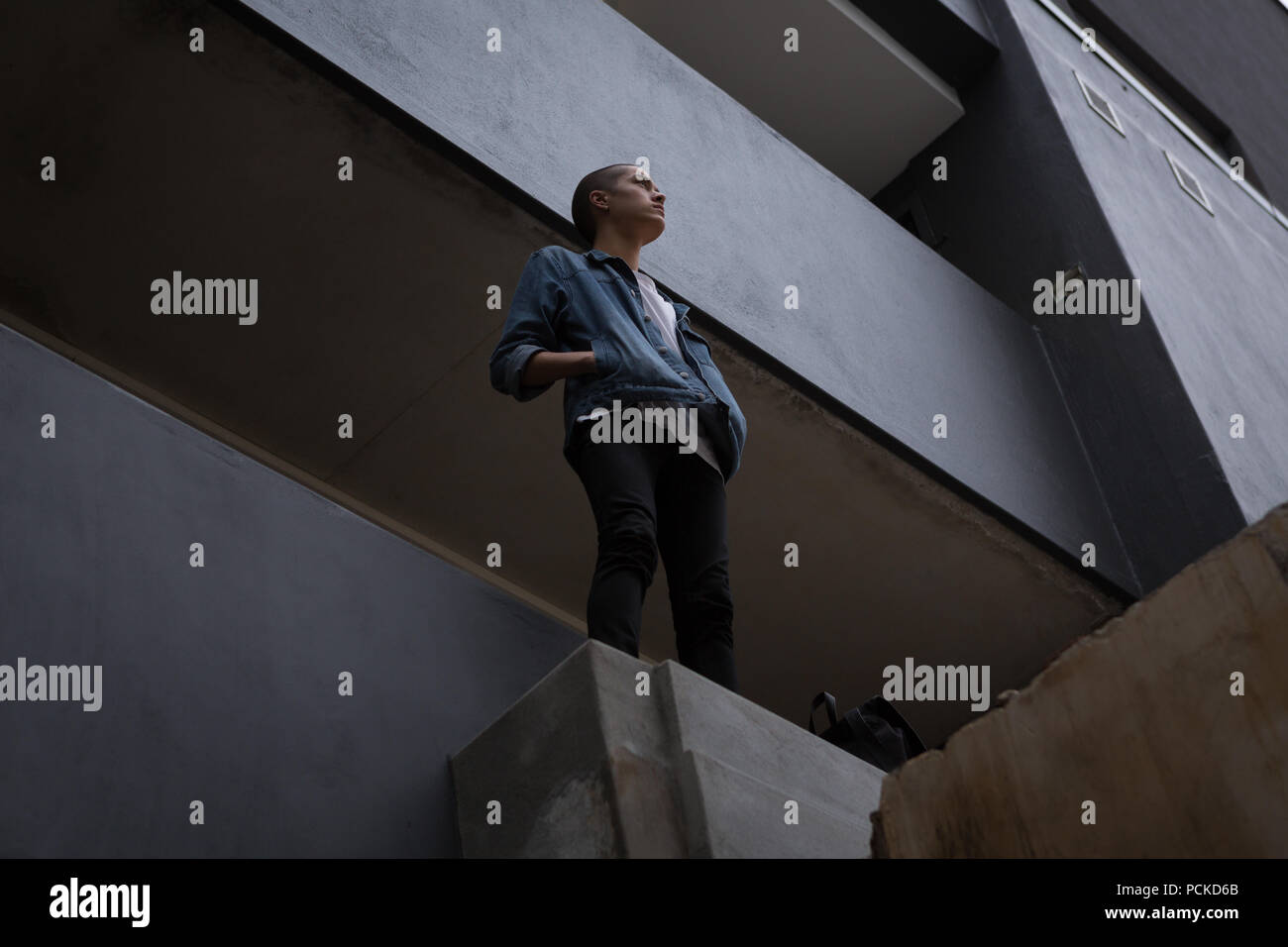 Man standing in balcony hi-res stock photography and images - Alamy