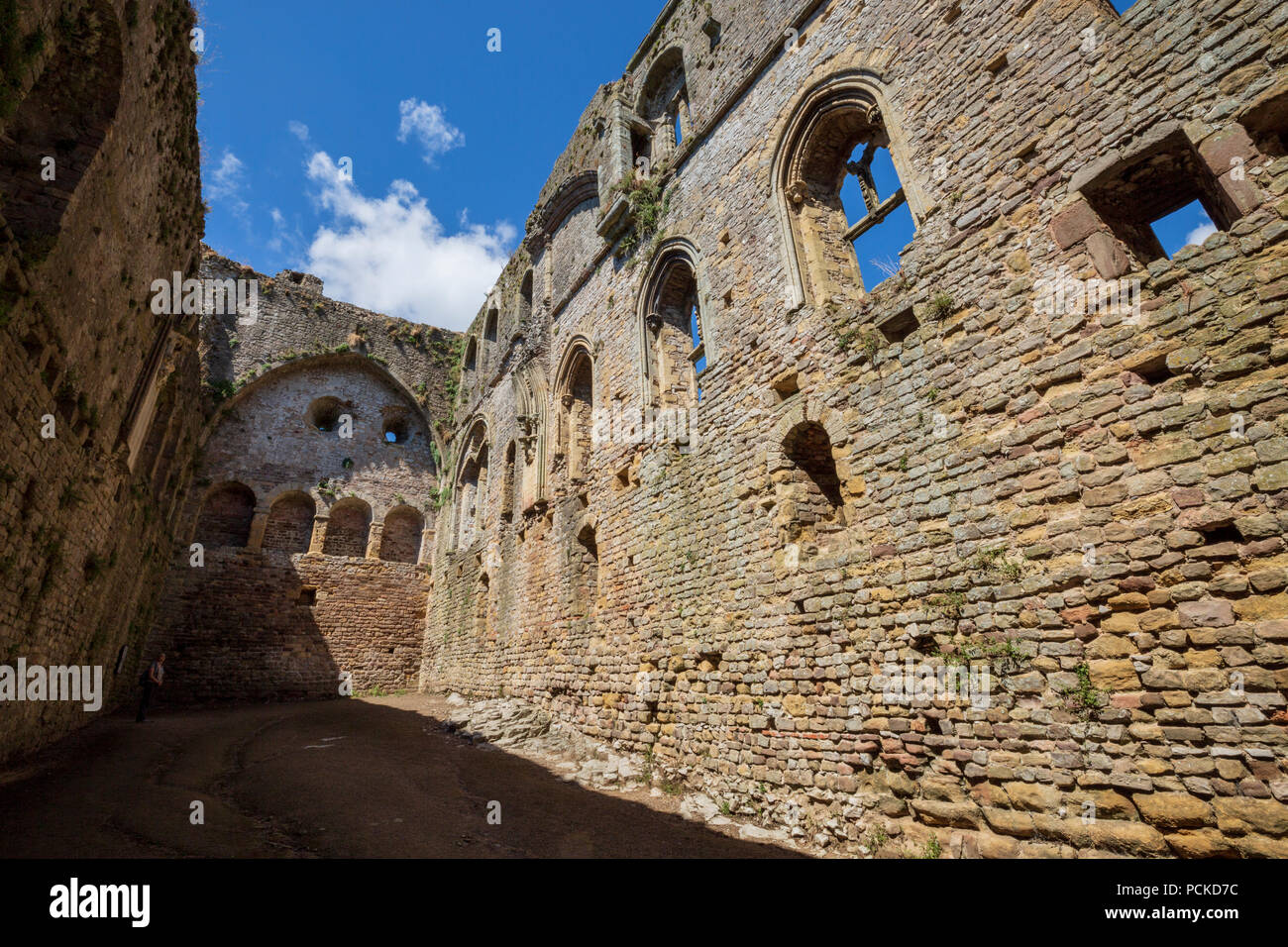 Inside the Great Tower, Chepstow Castle, Wales Stock Photo - Alamy