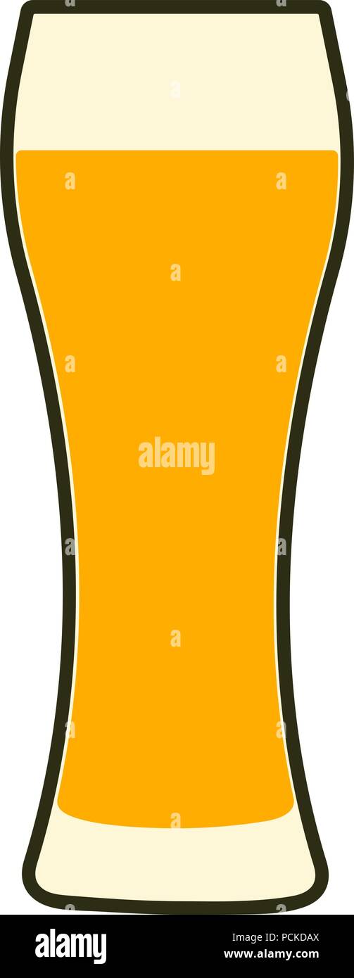 Glass of beer icon. Symbol Template Logo. Isolated vector illustration ...