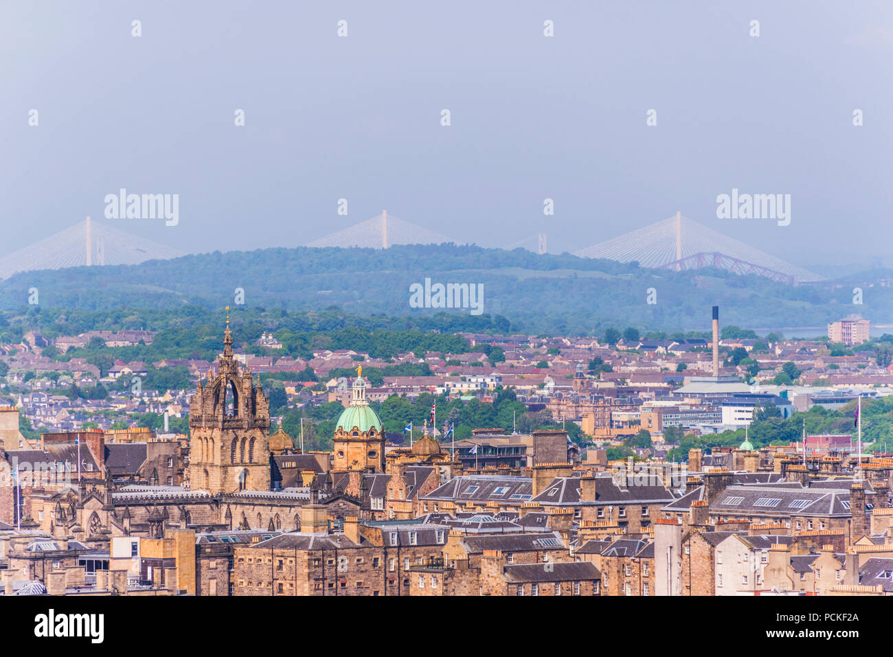 Edinburgh royal mile aerial view hi-res stock photography and images ...