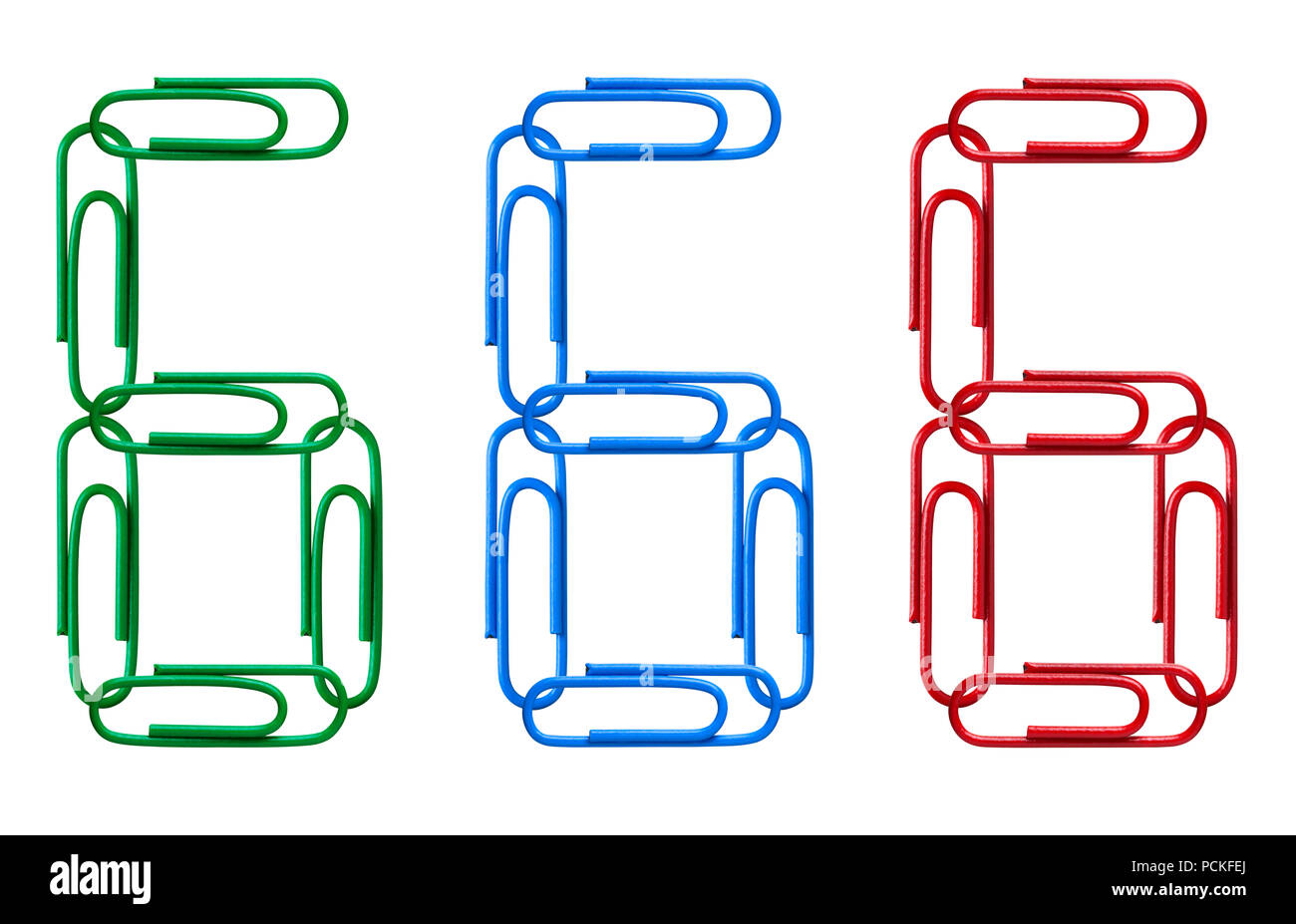 Closeup number six on Cut Out Stock Images & Pictures - Alamy