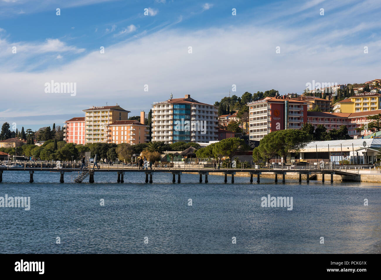 Portoroz, seaside resort and spa town in Slovenia Stock Photo - Alamy