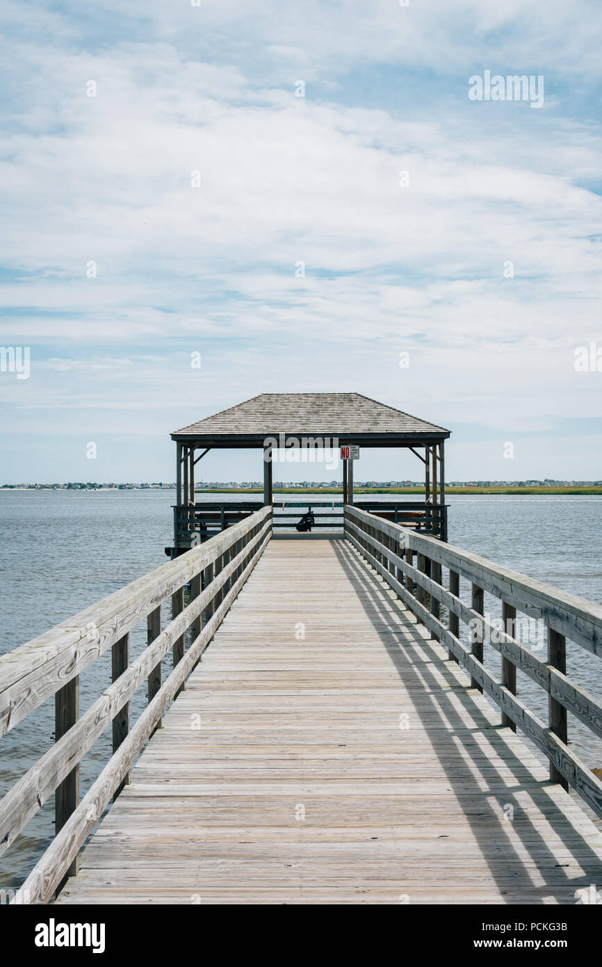 Pier in Somers Point, New Jersey Stock Photo - Alamy