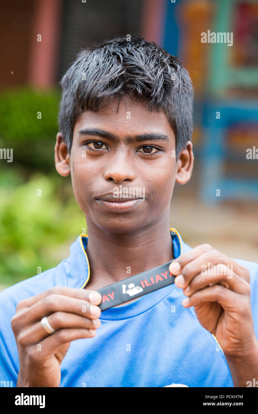 PONDICHERY, PUDUCHERRY, TAMIL NADU, INDIA - SEPTEMBER circa, 2018. An ...