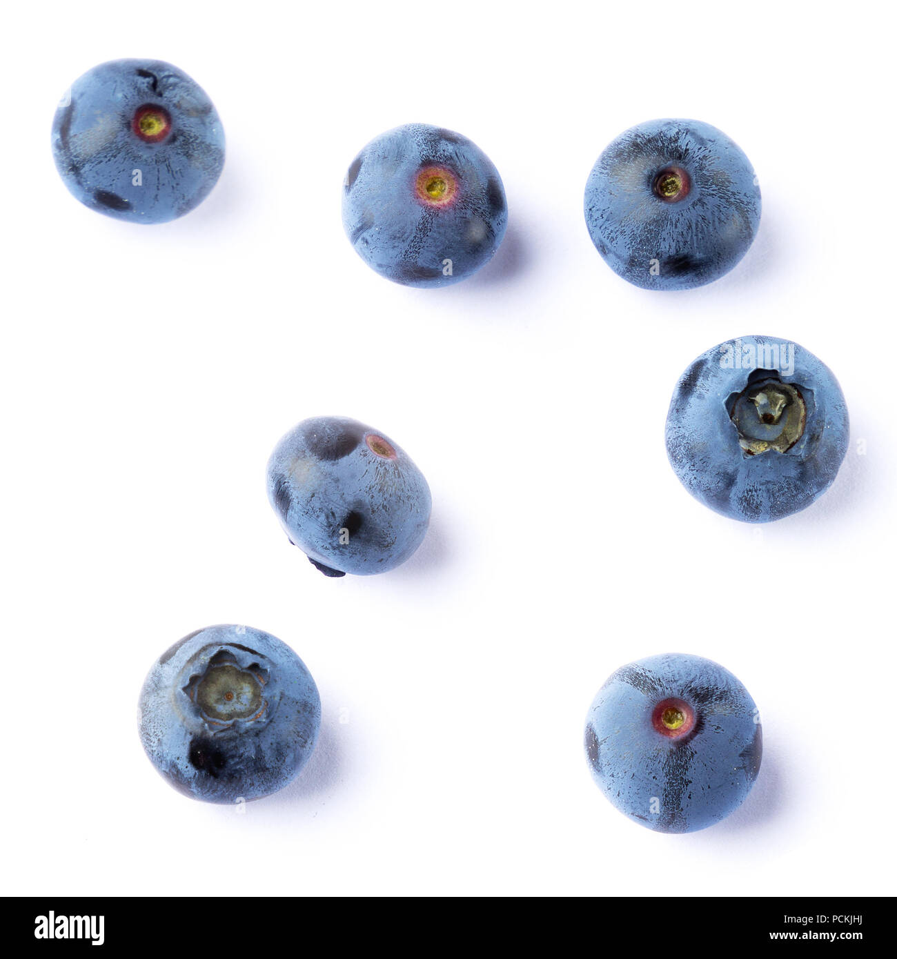 Blueberry from top view Stock Photo - Alamy