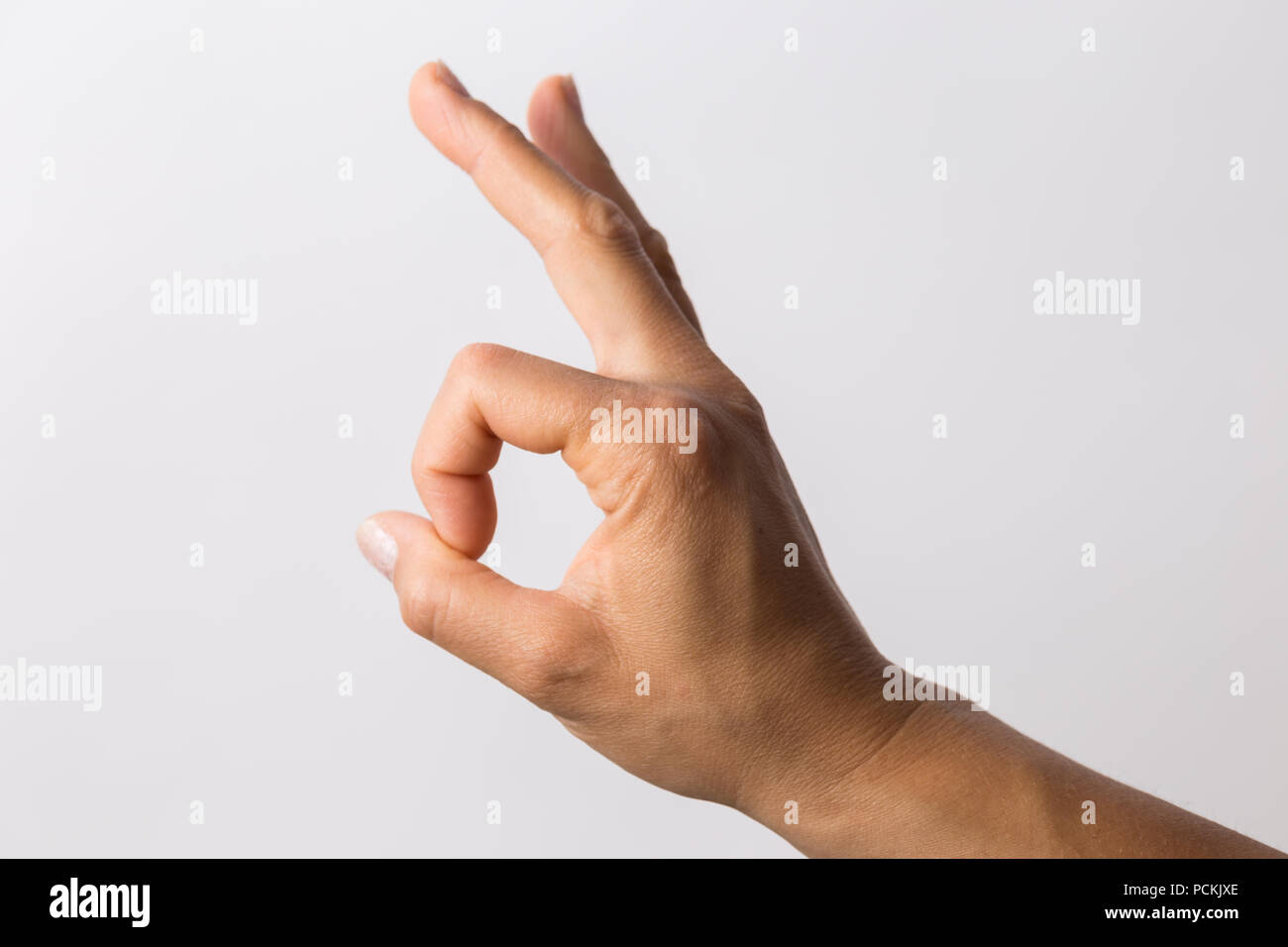 O k hand sign hi-res stock photography and images - Alamy