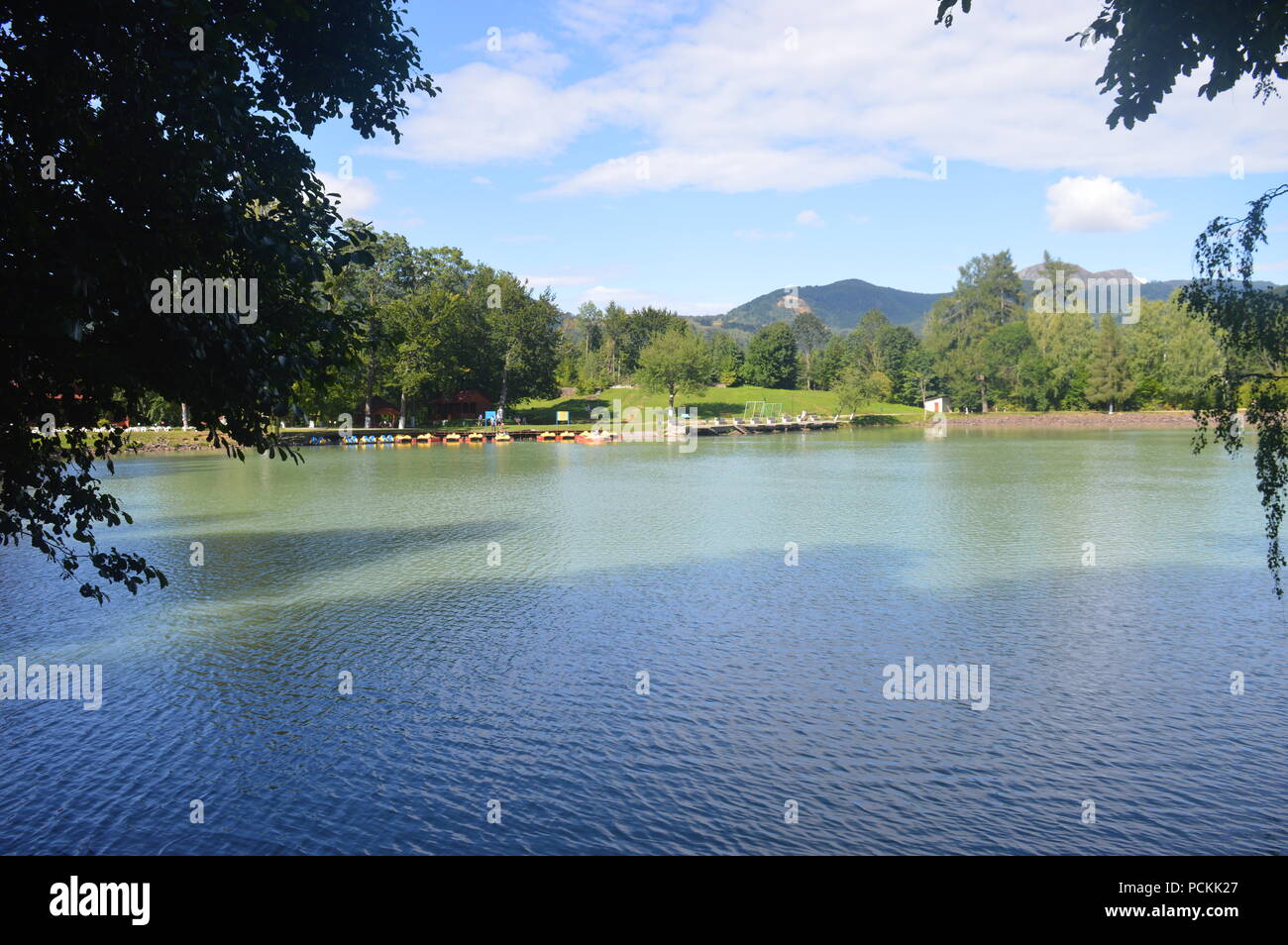 Lake Bodi, Mogosa, Romania Stock Photo - Alamy