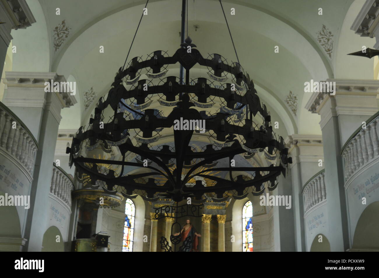 Church chandelier hi-res stock photography and images - Alamy