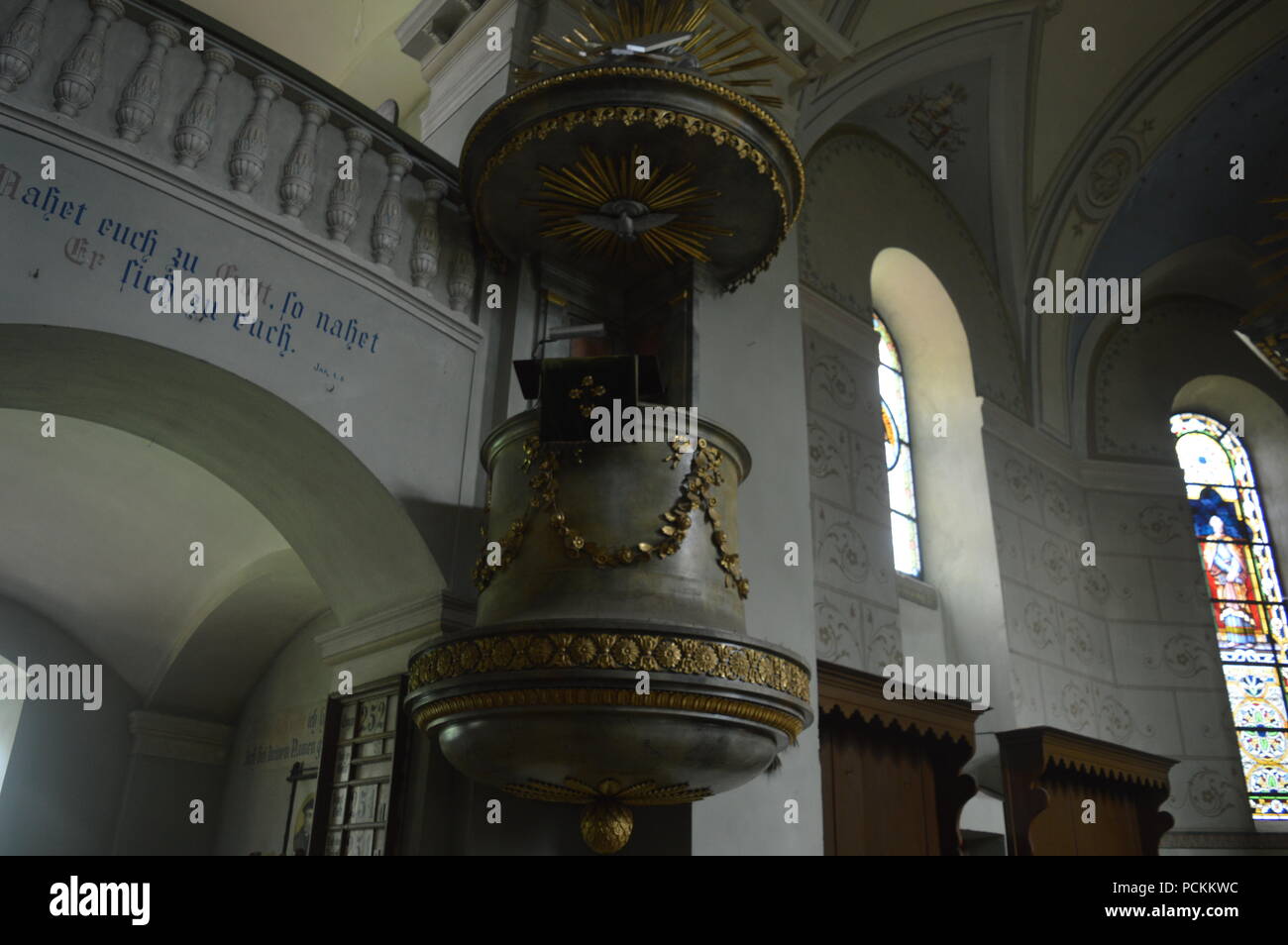 Evangelical Church pulpit Stock Photo - Alamy