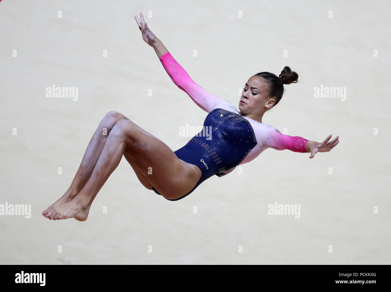 Great Britain's Georgia-Mae Fenton on the floor during day one of the ...