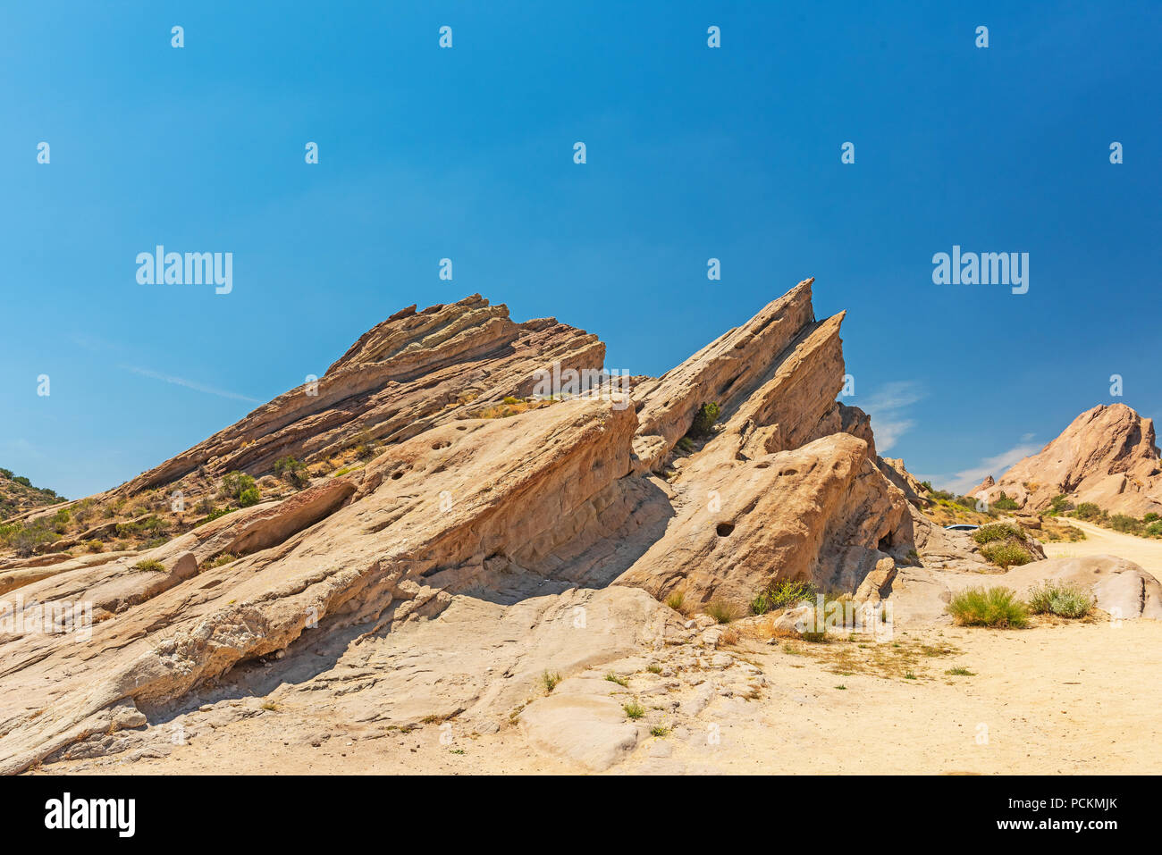 Vasquez Rock Hollywood filming location Los Angeles California Stock ...