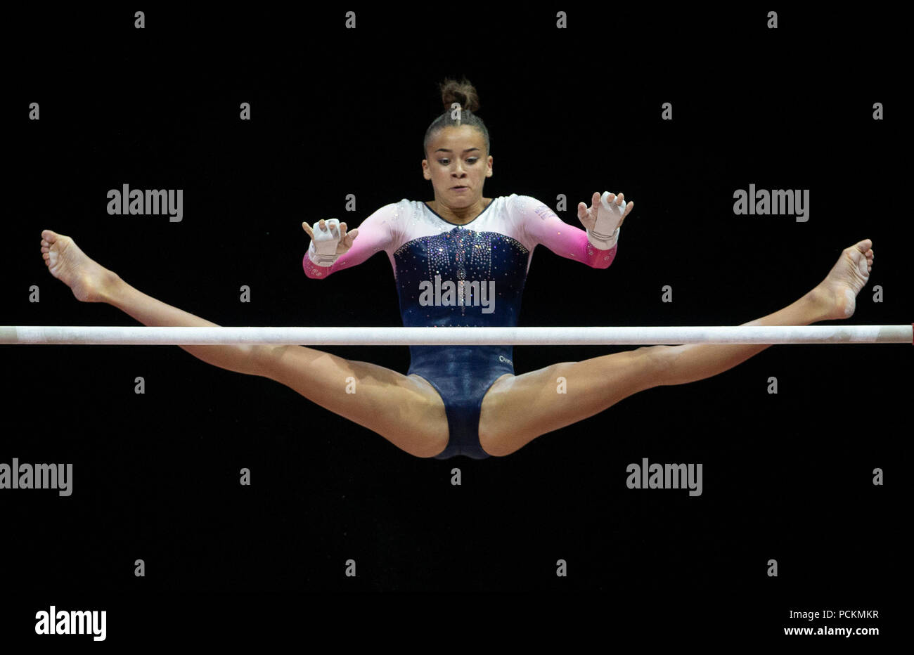 Great Britain's Georgia-Mae Fenton on the uneven bars during day one of ...