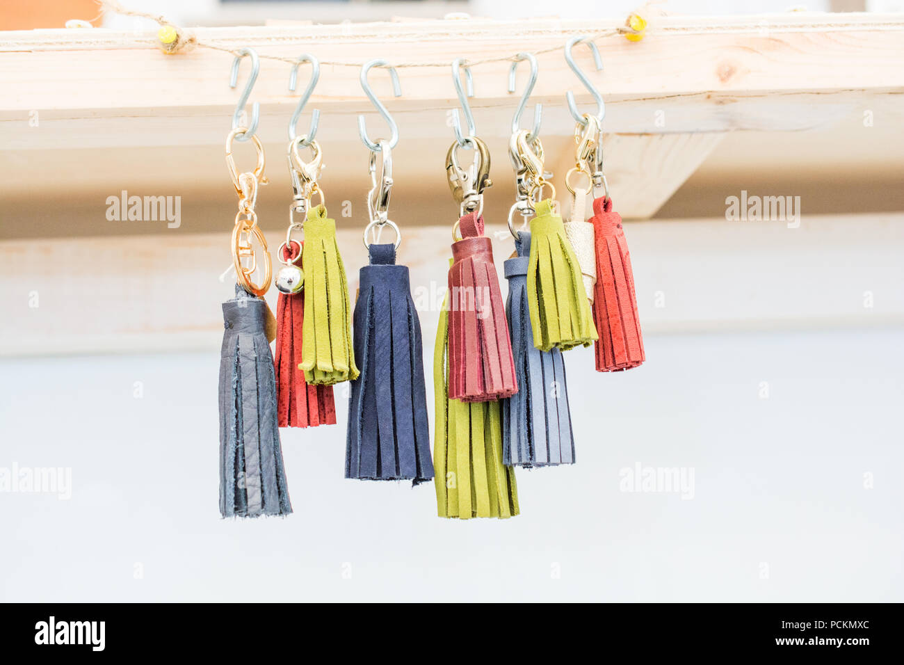 Selection of Ottoman Turkish traditional tassels in various colors ...