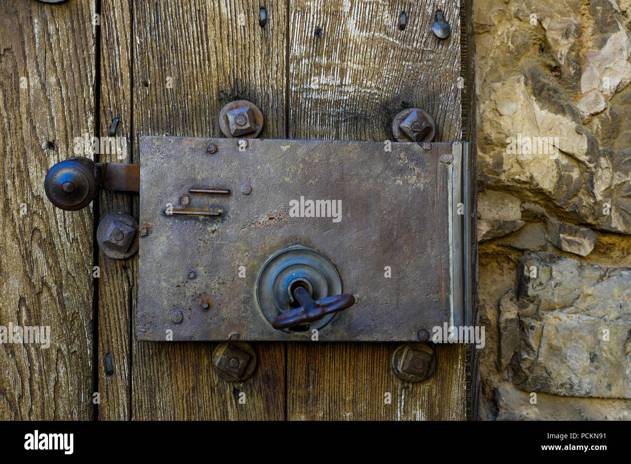 Old rusted locker, Barjols, Var, France Stock Photo - Alamy