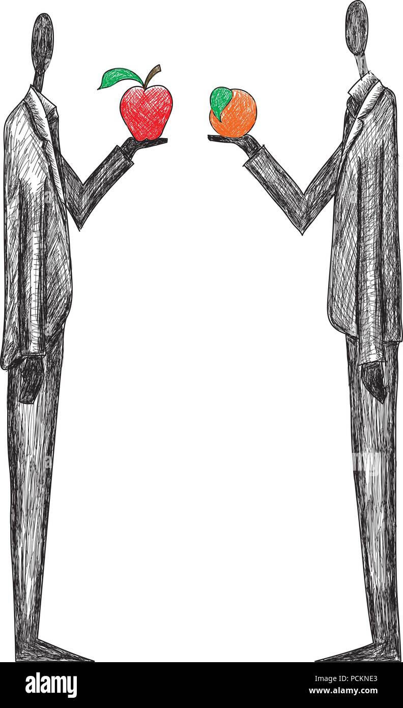 Comparing fruit Stock Vector Images - Alamy