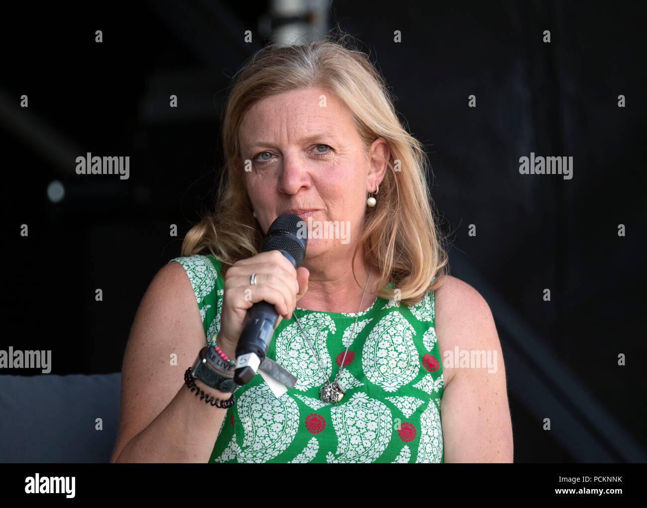 Countryfile presenter Charlotte Smith speaking on the opening day of ...