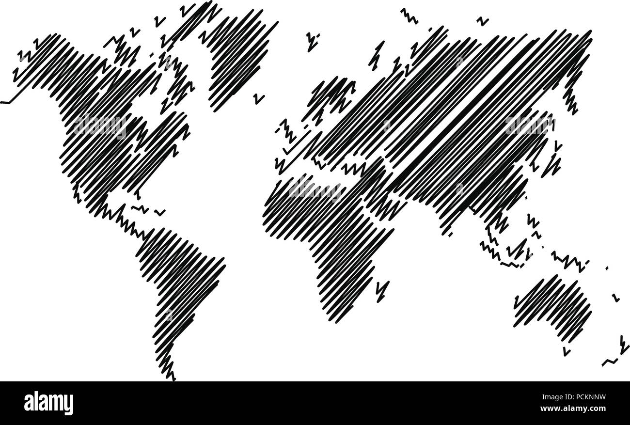 Line drawing world map hi-res stock photography and images - Alamy Line drawing world map hi-res stock photography and images - Alamy