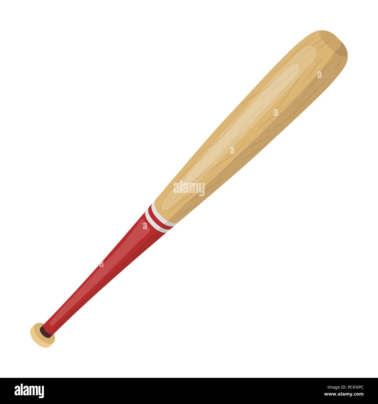 Baseball bat. Baseball single icon in cartoon style vector symbol stock ...