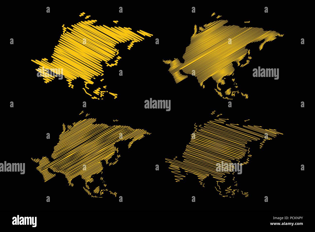 Asia map Stock Vector Images - Alamy