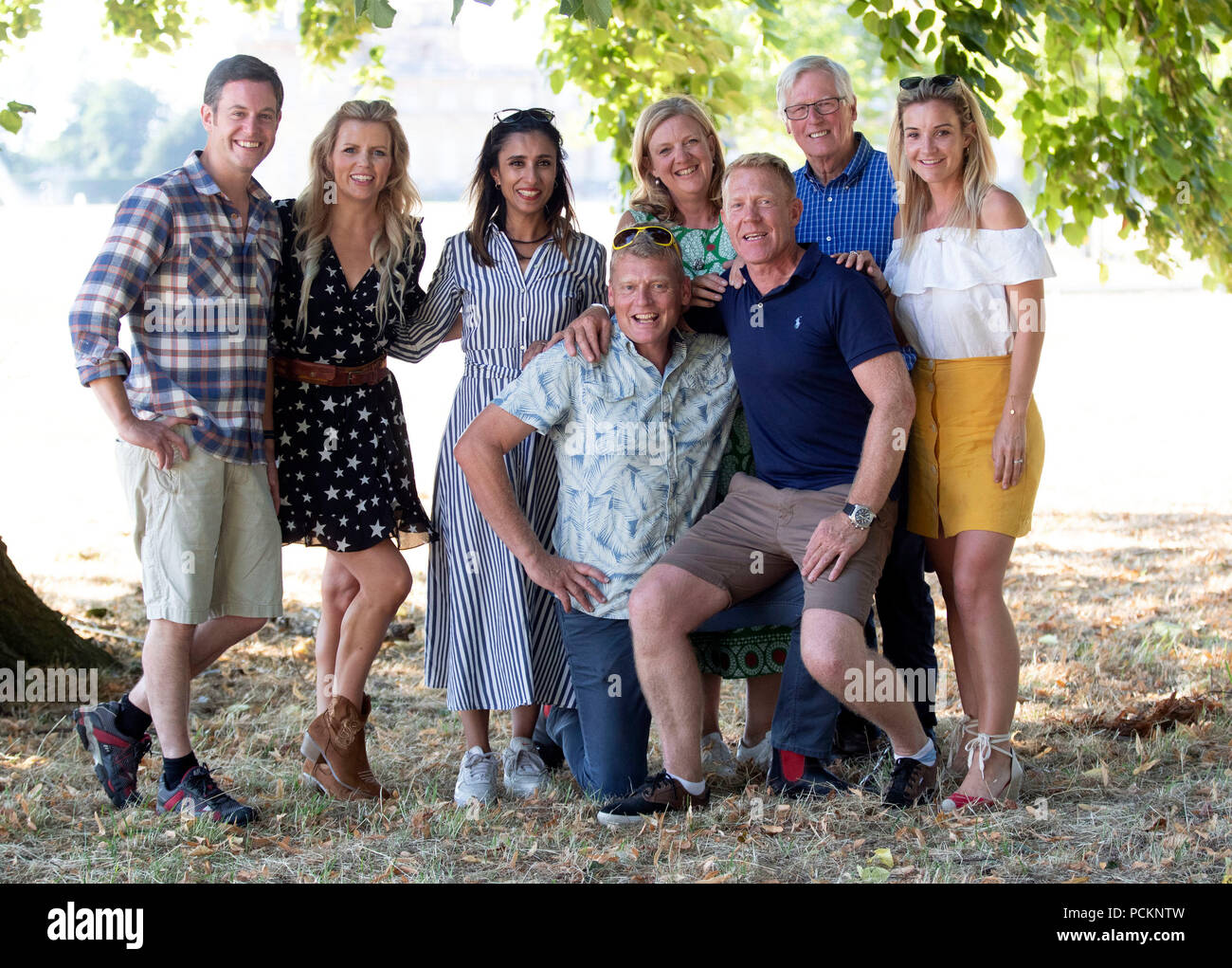 Countryfile presenters (back row left to right) Matt Baker, Ellie ...