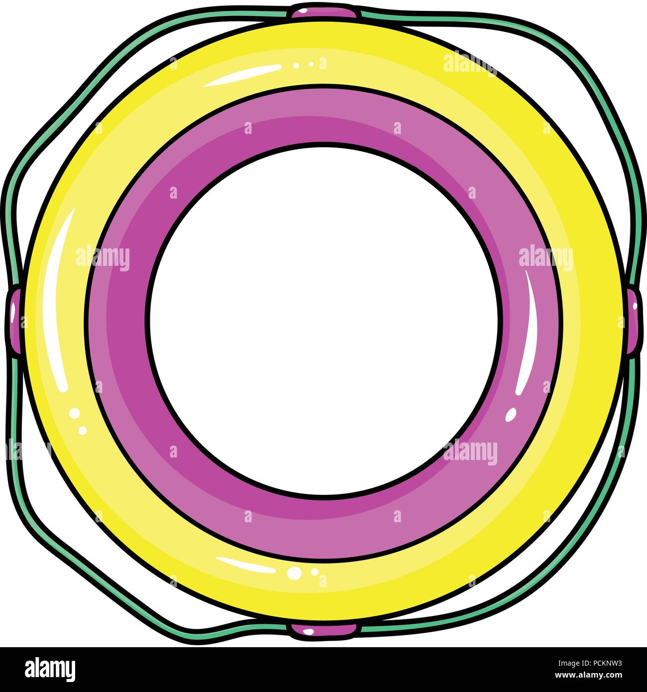 Multicolored swimming circle for relaxing. Swimming circle single icon ...