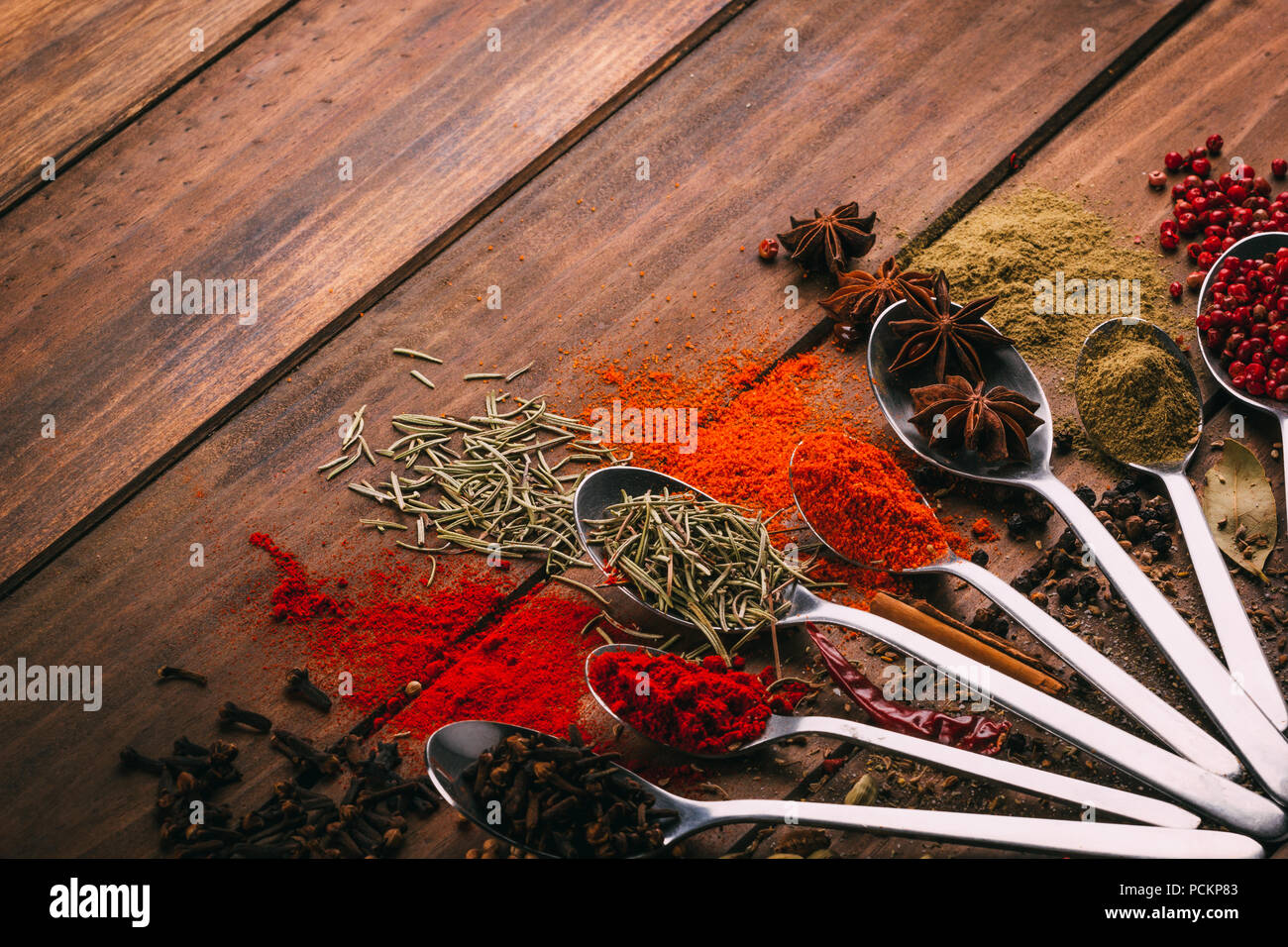 Most popular condiments, spices and seasoners Stock Photo - Alamy