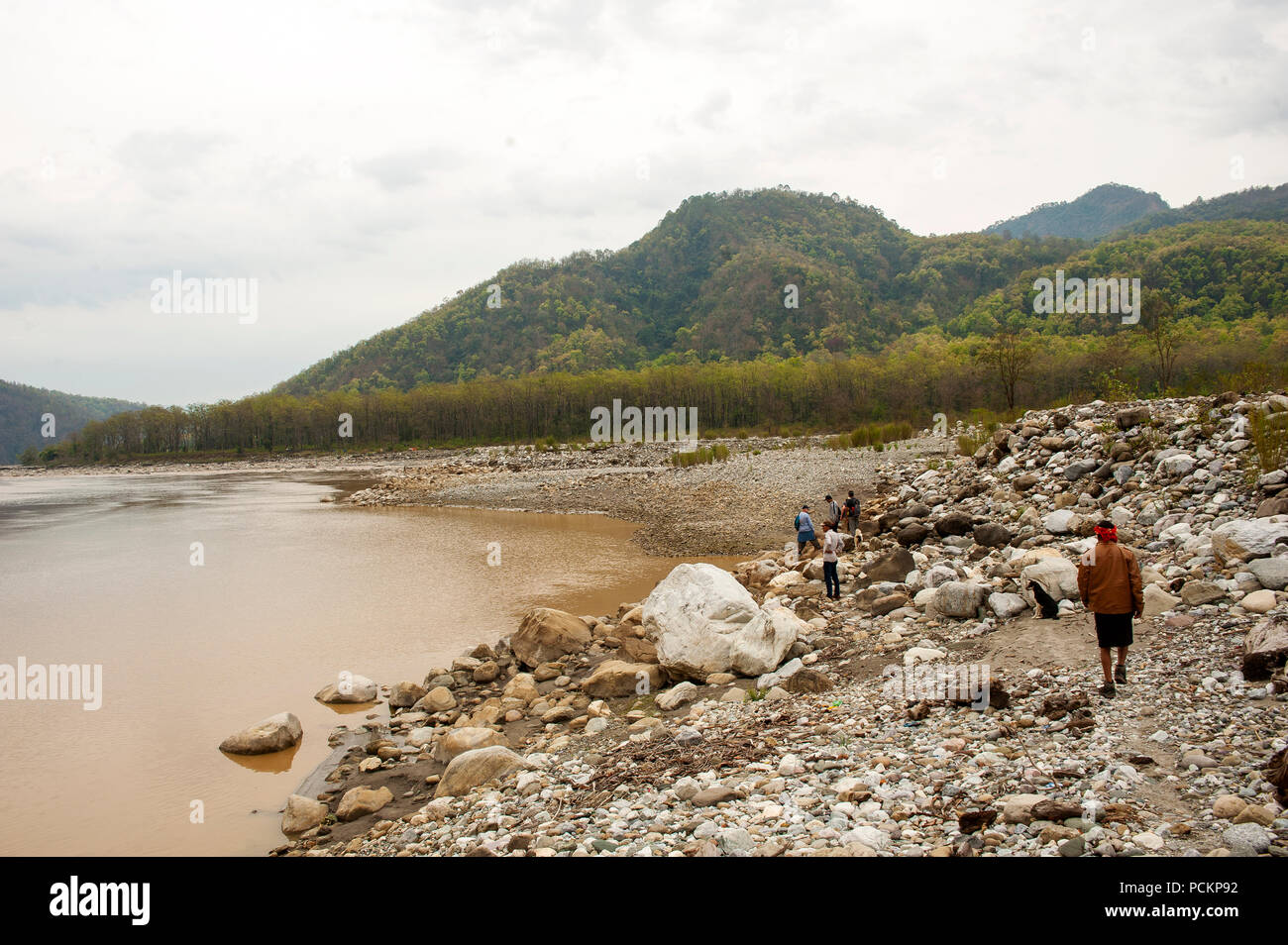 Confluence of Sarda and Ladhya rivers near Chuka and Sem village ...