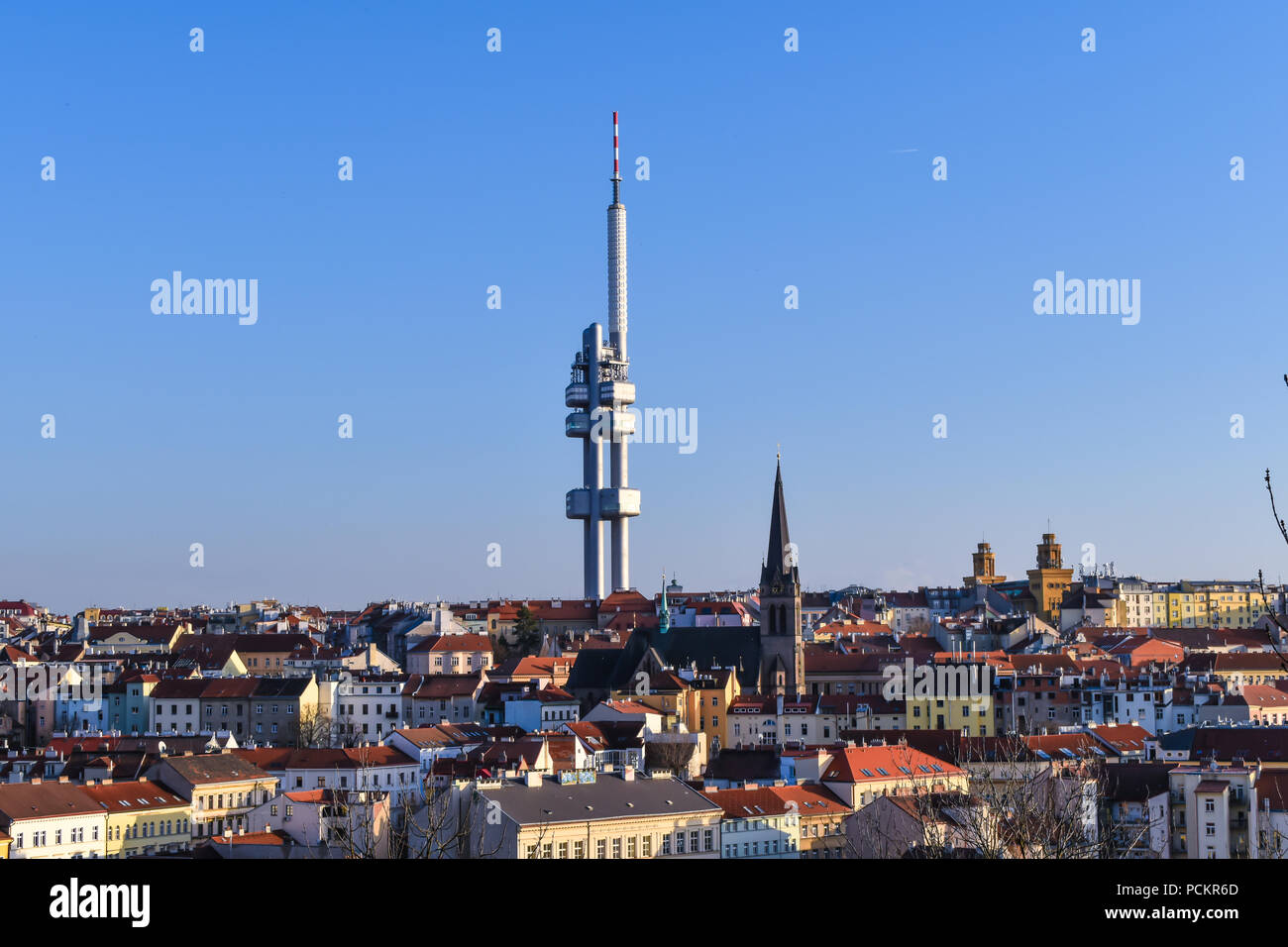 The Žižkov Television Tower is a unique transmitter tower built in ...