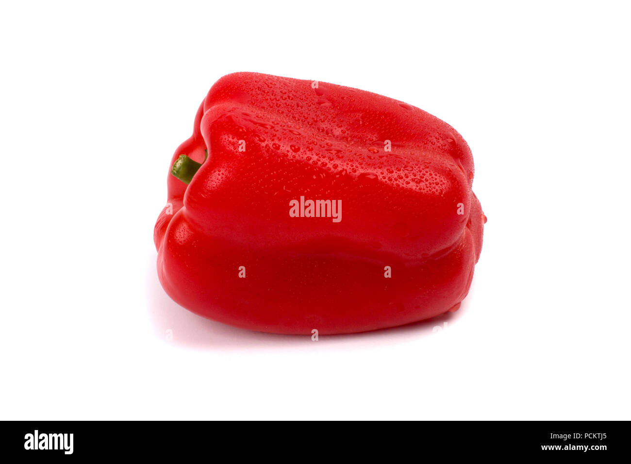red paprika on white background Stock Photo - Alamy