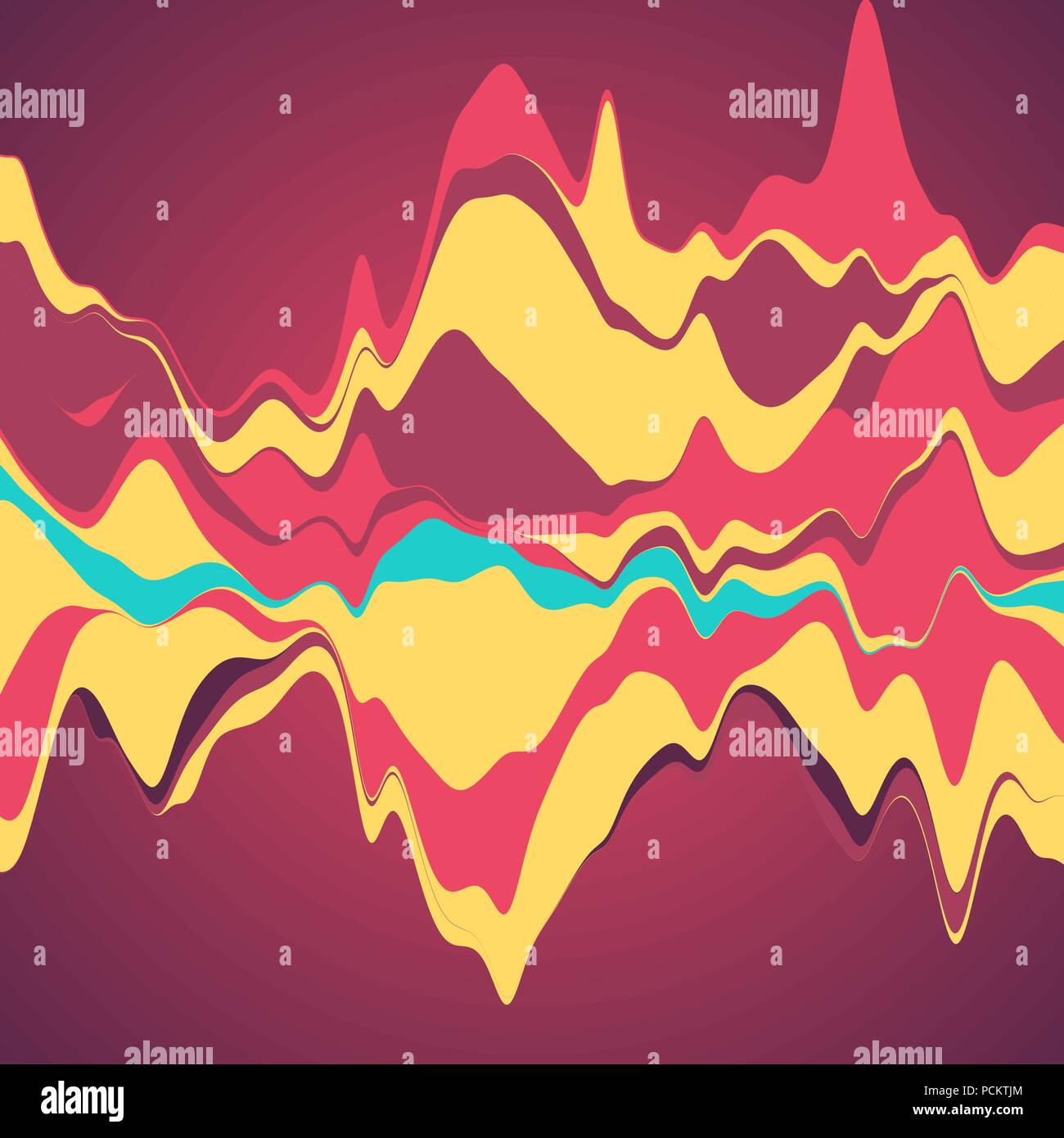 Big data visualization. Streamgraph. Futuristic infographic. Inf Stock ...
