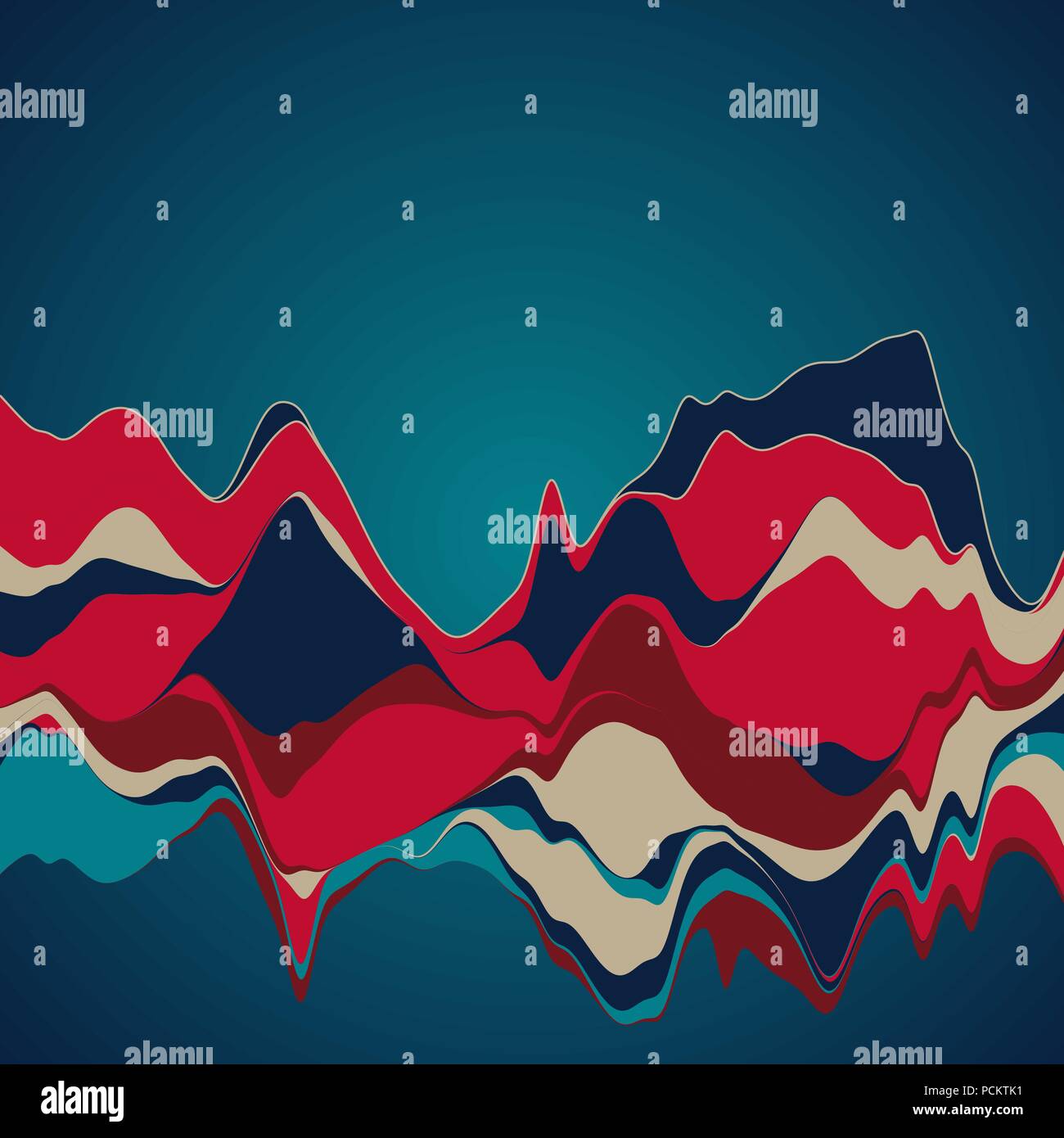 Big data visualization. Streamgraph. Futuristic infographic. Inf Stock ...