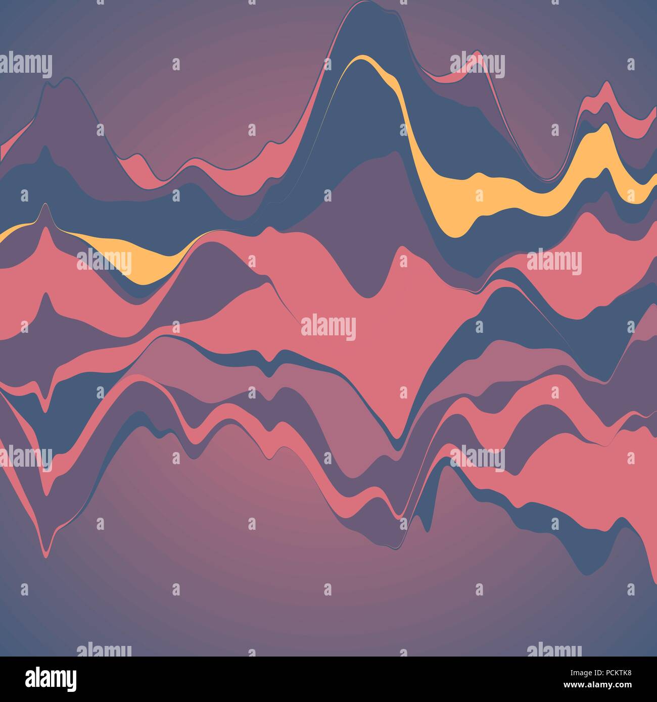 Big data visualization. Streamgraph. Futuristic infographic. Inf Stock ...
