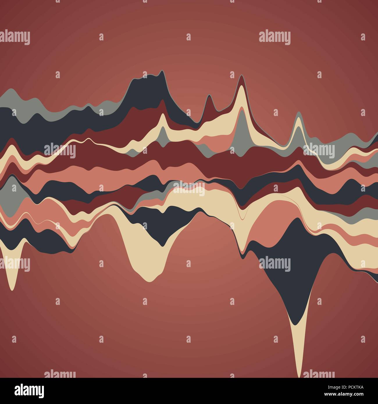Big data visualization. Streamgraph. Futuristic infographic. Inf Stock ...