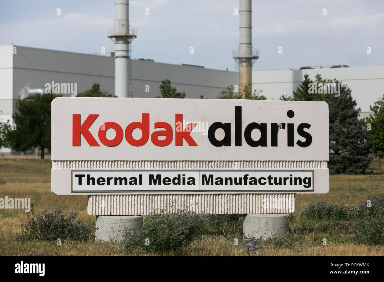 A logo sign outside of a facility occupied by Kodak Alaris in Windsor ...
