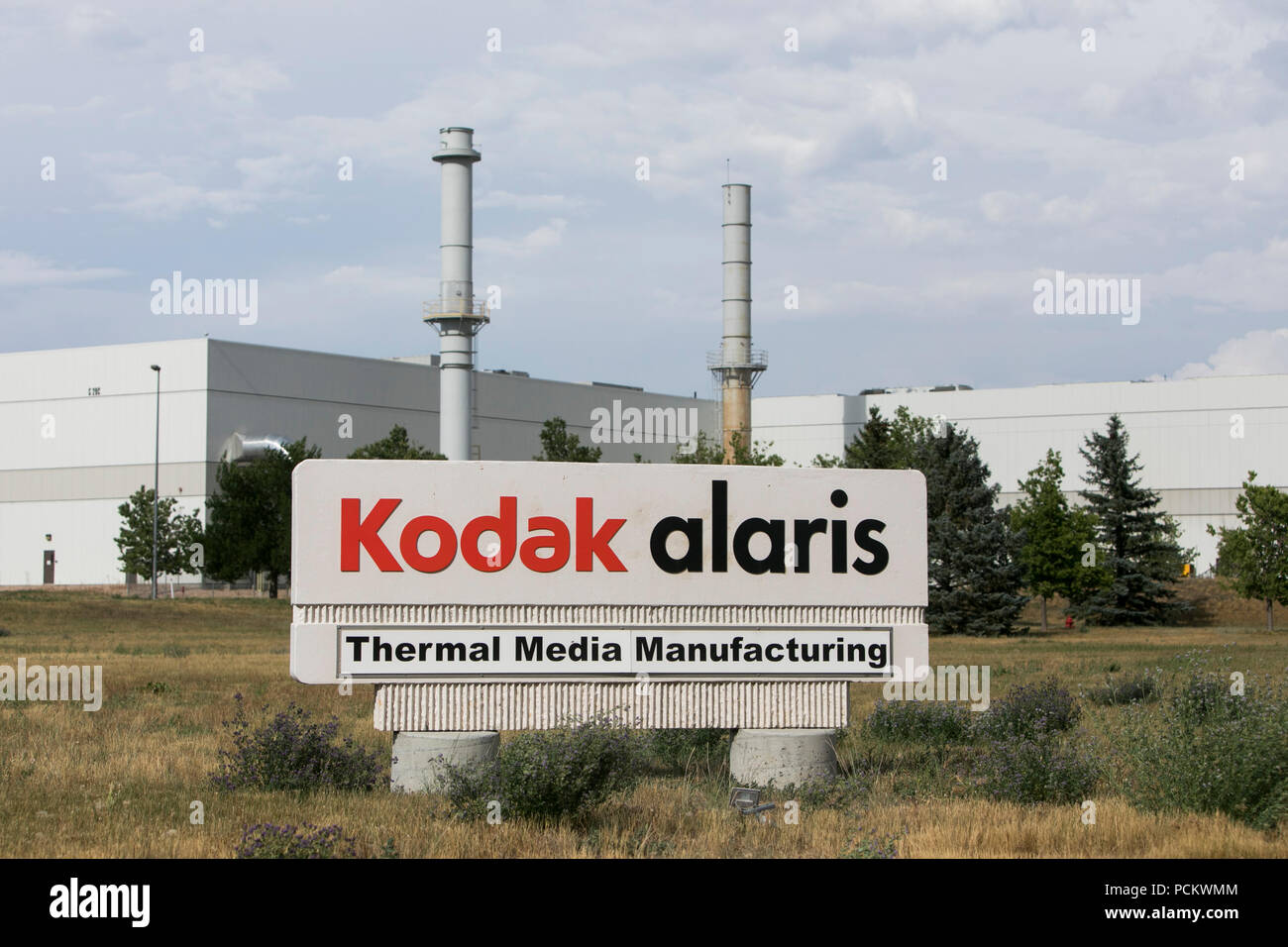 A logo sign outside of a facility occupied by Kodak Alaris in Windsor ...