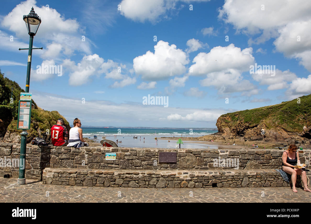 Harbor At Little Haven Pembrokeshire Wales UK Stock Photo - Alamy